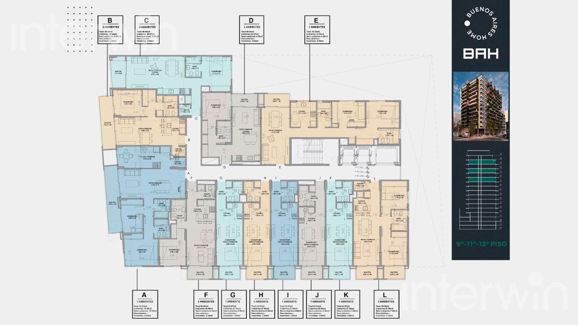 Departamento Venta a estrenar 2 ambientes, Frente, 45m2, Av. Corrientes ...