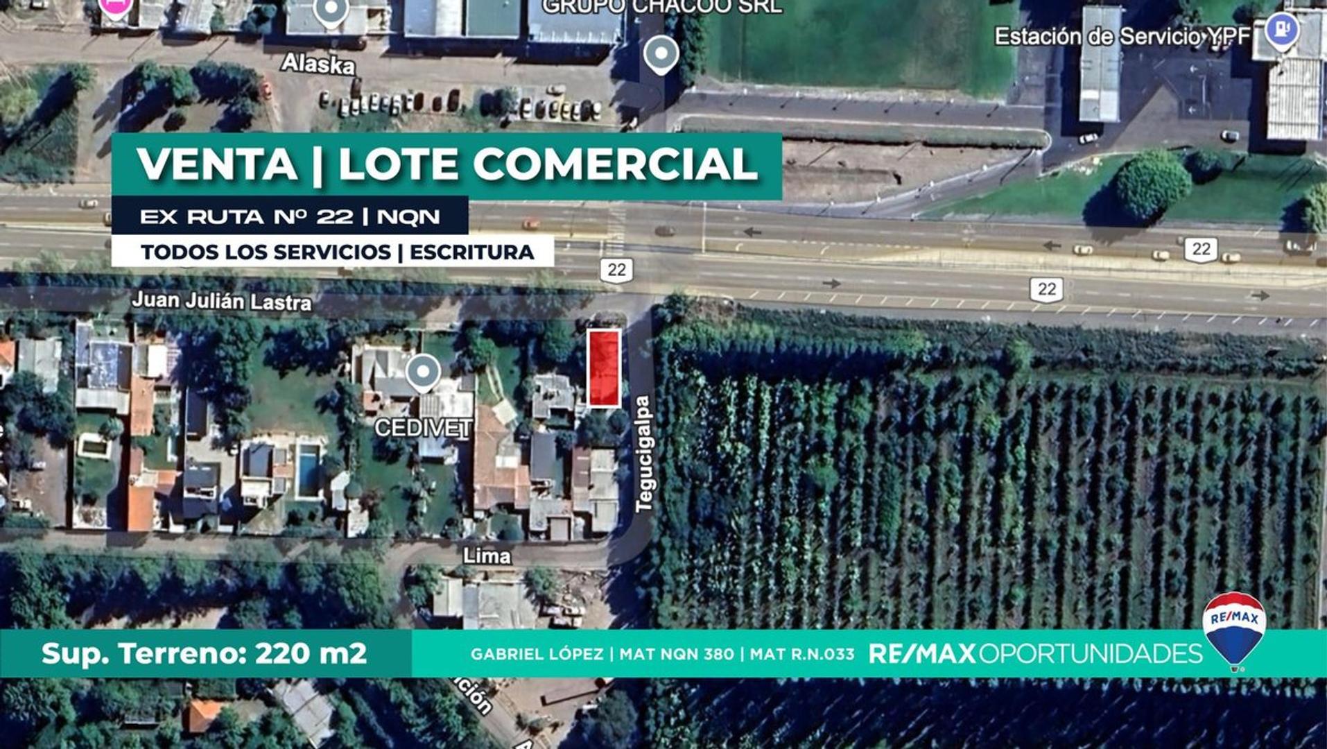 Venta Terreno, 220m2, Juan Julian Lastra Y Tegucigalpa, Neuquen | Argenprop
