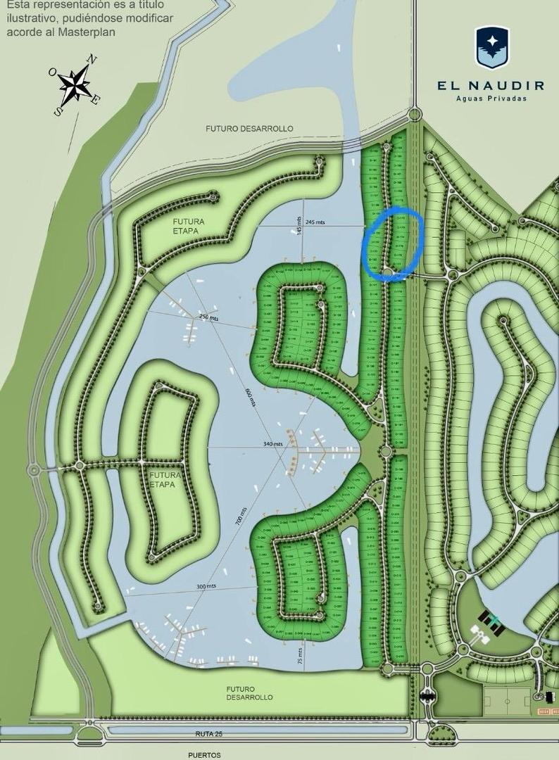 Terreno Venta, 45mts fondo, 911m2, Ruta 25 El Naudir Escobar, El Naudir ...