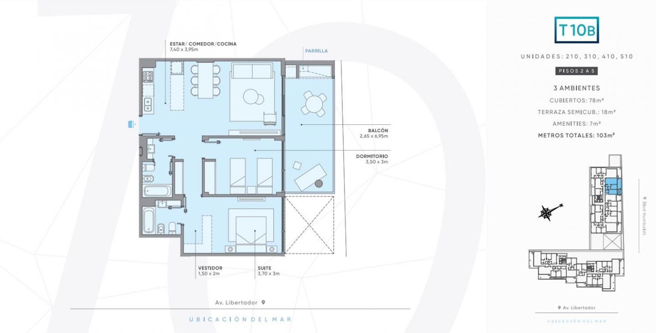 Departamento Venta a estrenar 2 ambientes, Frente, Norte, Pinamar ...