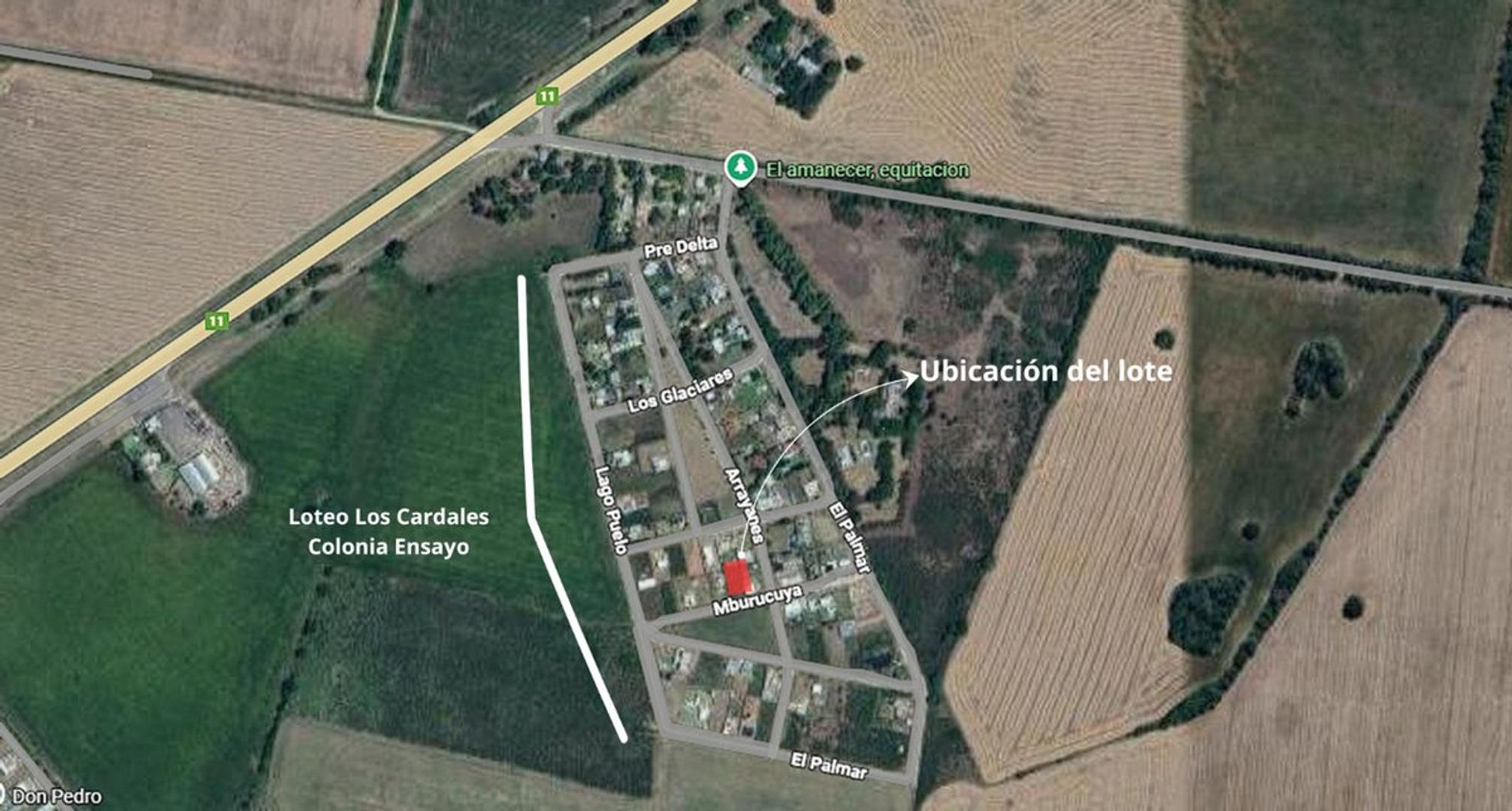 Terreno Venta, 500m2, Mbururcuyá 0, Colonia Ensayo, Entre Rios | Argenprop