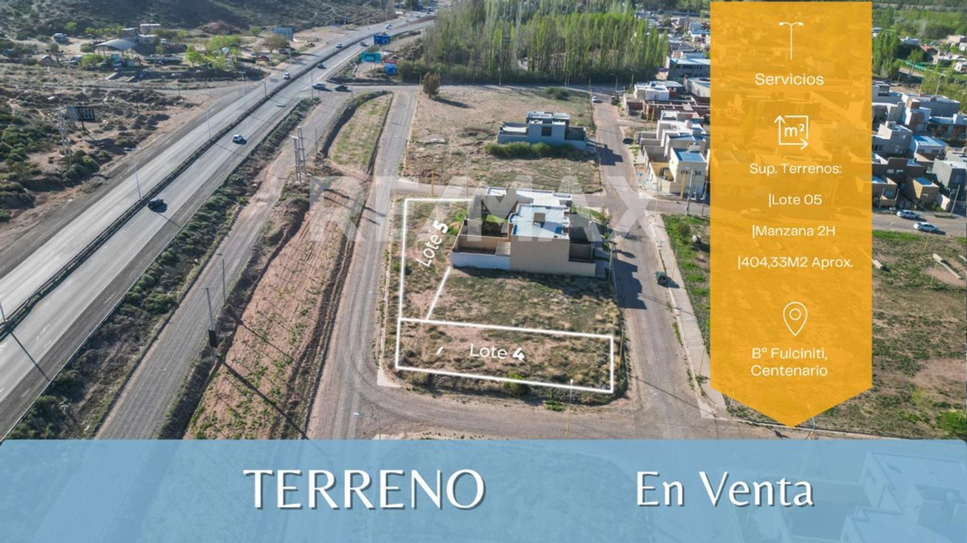 Venta Terreno, 404m2, B° Fulciniti - Manzana 2H- Lotes 4 Y 0, Neuquen ...