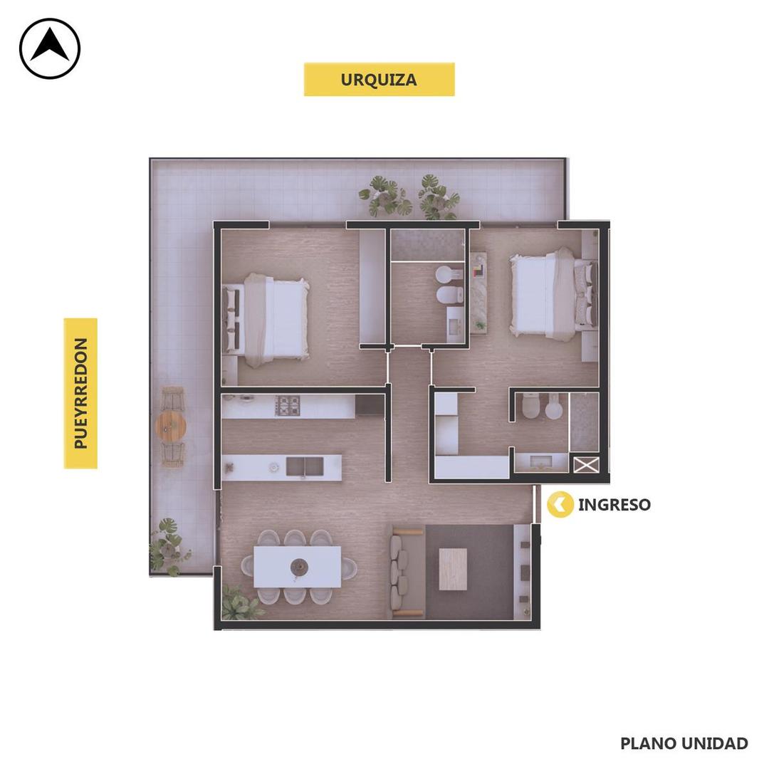 Departamento Venta 3 ambientes, 1 cochera, 73m2, Urquiza 2400, Nuestra ...